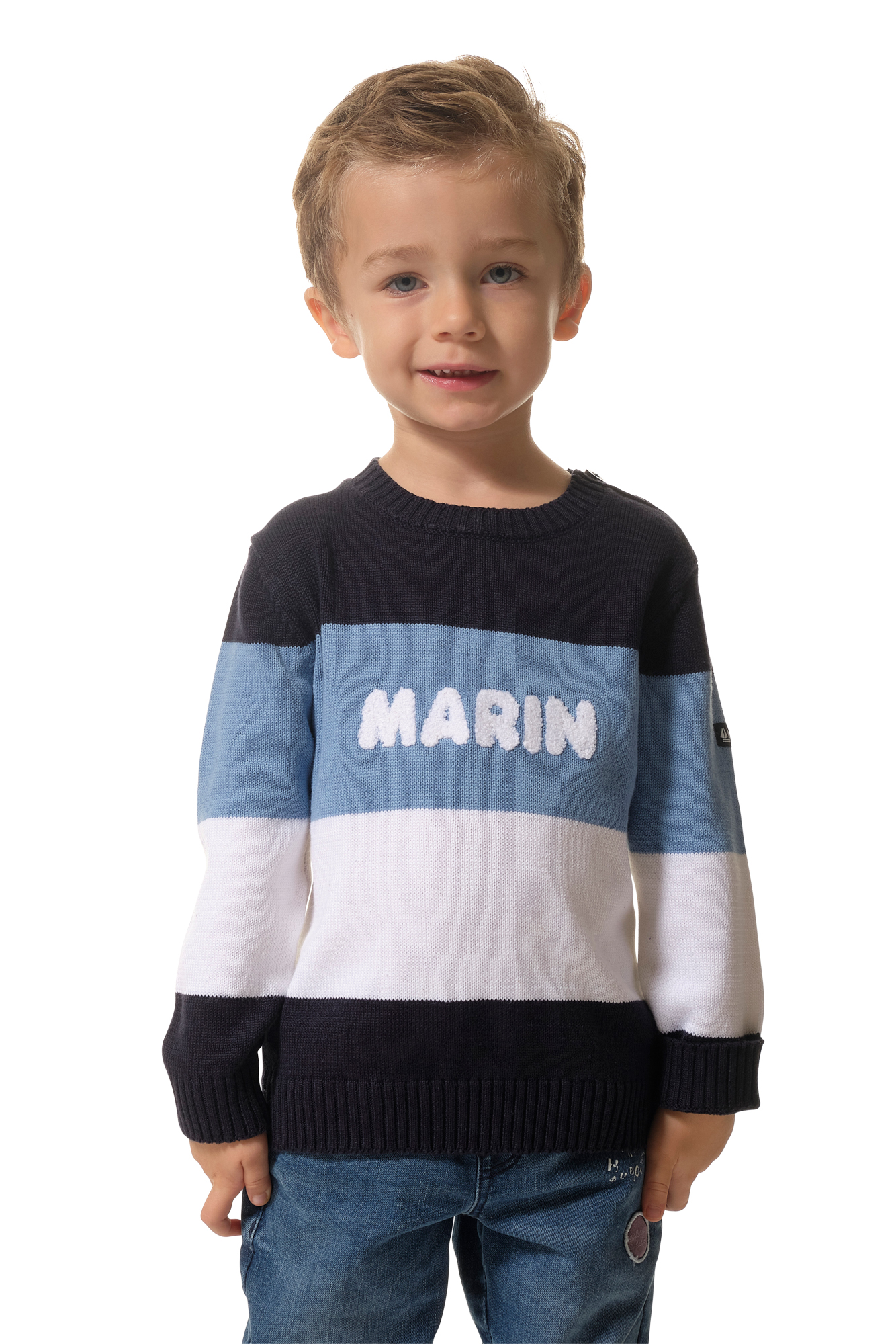 Pull Marin AGNAN mixte en coton HUBLOT|Boutique de Mode Marine Bénodet ...