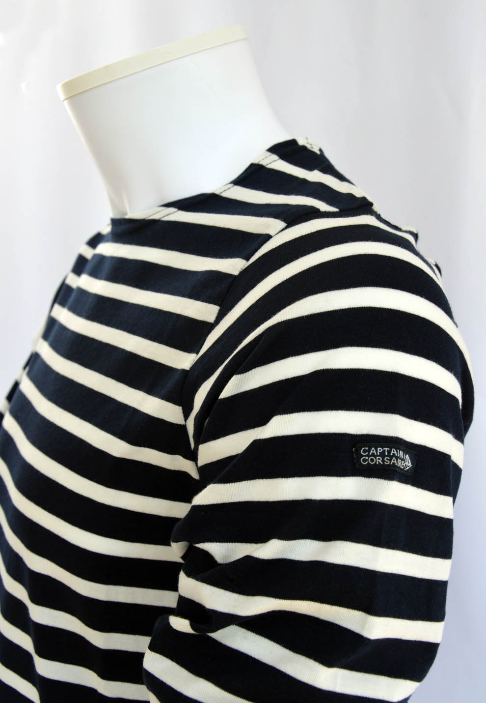 LARBOARD Marinière pour homme en coton manches longues Captain Corsaire ...